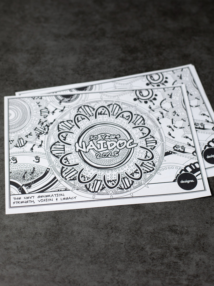 FREE DOWNLOAD - NAIDOC 2025 - A4 Colouring Sheet – Dezigna