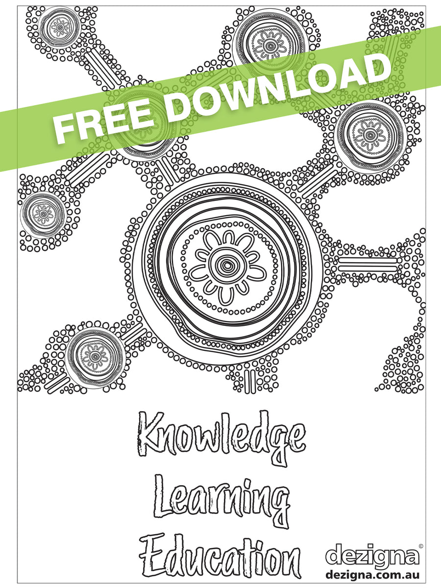 FREE DOWNLOAD - Education Range - A4 Colouring Sheet – Dezigna