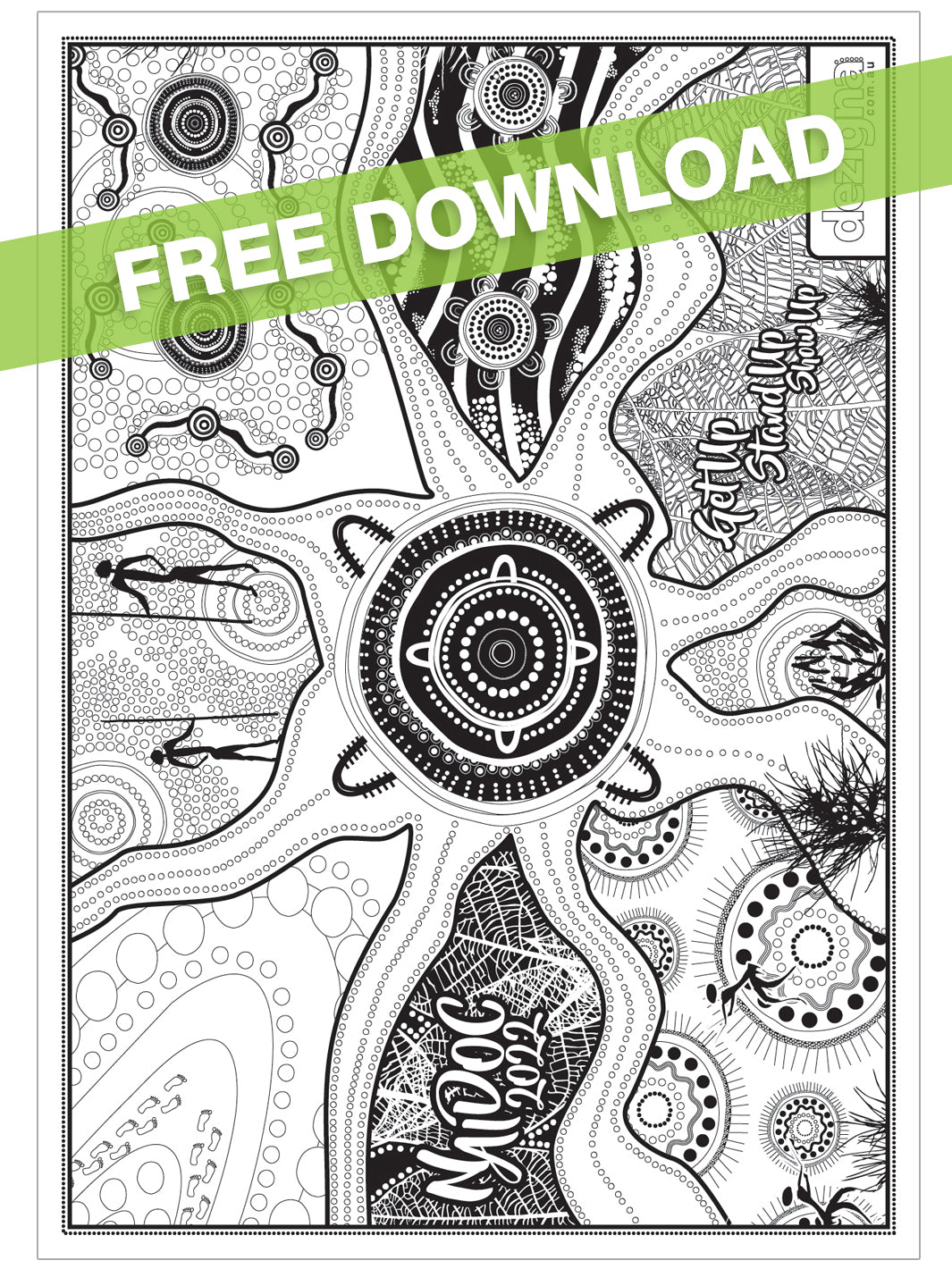 FREE DOWNLOAD - NAIDOC 2022 - A4 Colouring Sheet – Dezigna