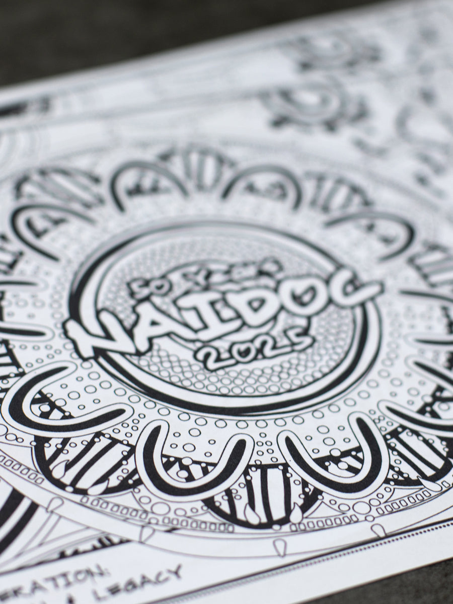 FREE DOWNLOAD - NAIDOC 2025 - A4 Colouring Sheet – Dezigna